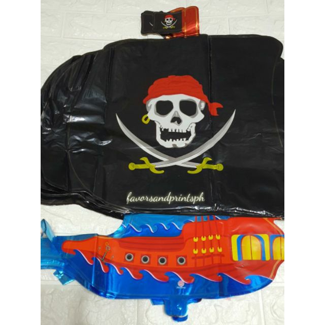 PIRATES THEMED / PIRATE SHIP SHAPED FOIL BALLOON (BIG, 2pcs/pack ...