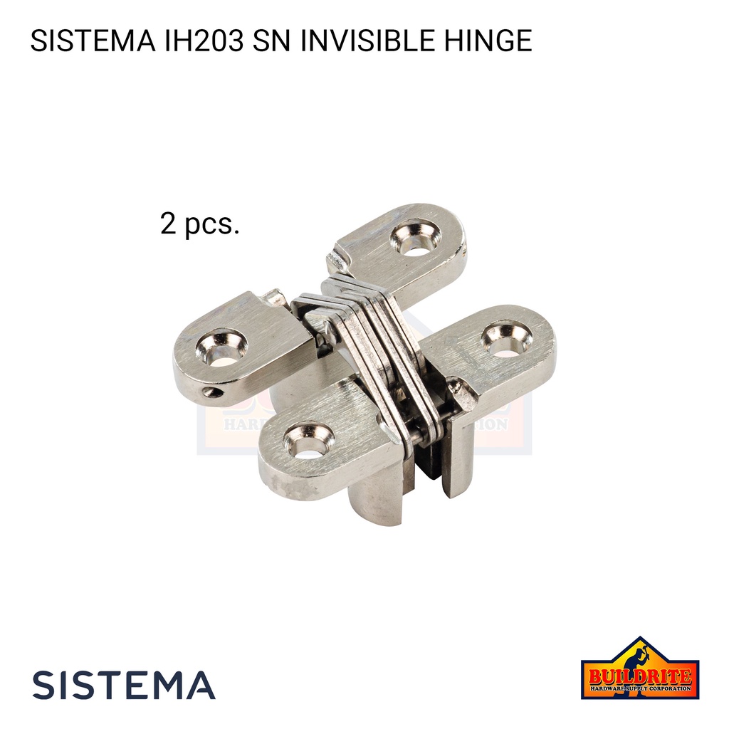 BESSER IH203.SN 2pcs 45 x 13mm Satin Nickel Zinc Alloy Steel Nylon ...