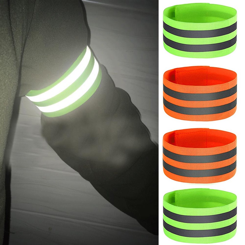 Ankle Leg Bracelet Wristband Safety Reflector Tape Straps / Night ...