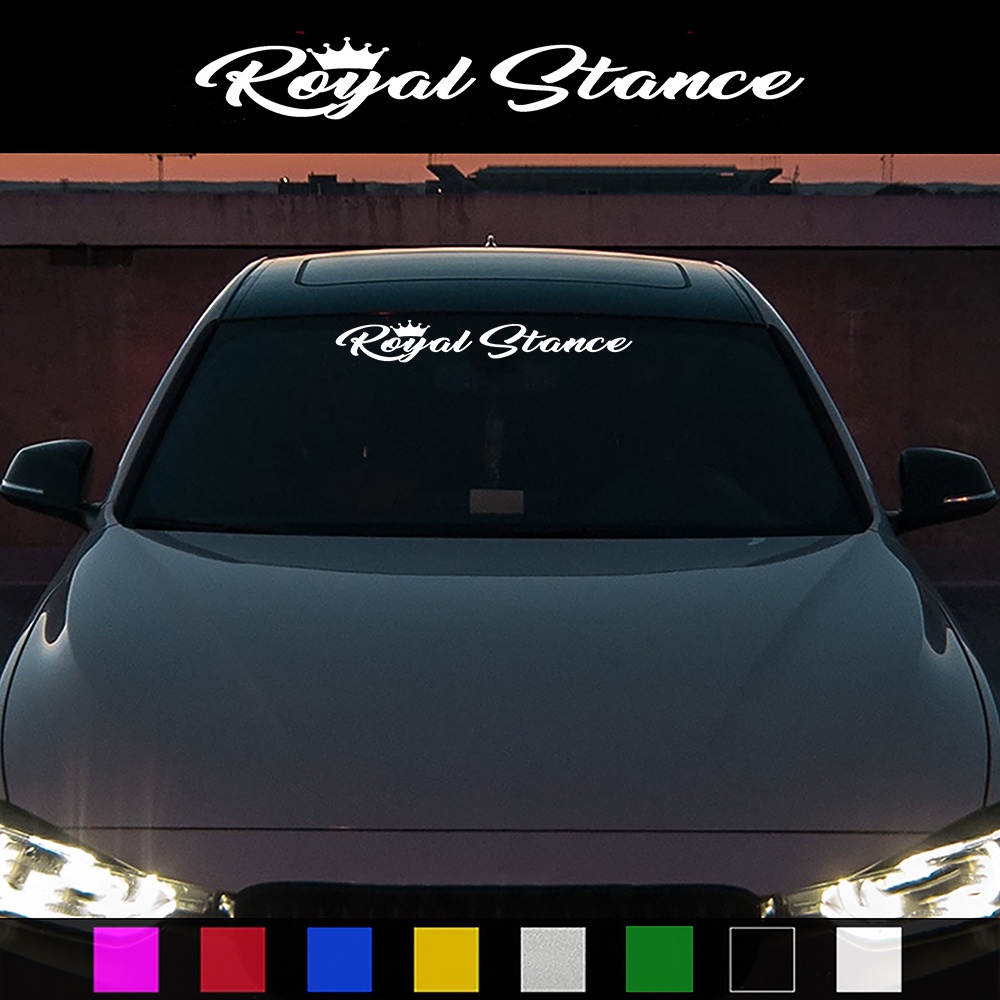 57cm Royal Stance Car Sticker Windshield Banner Vinyl Decal | Shopee ...
