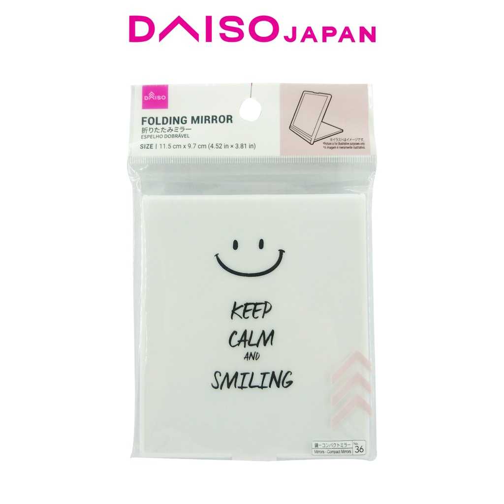 Daiso Folding Stand Mirror | Shopee Philippines