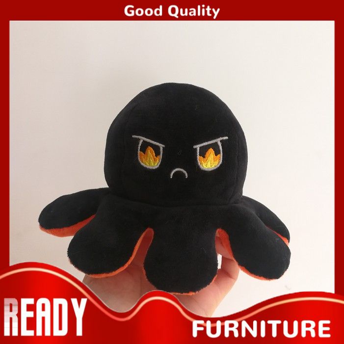 【New double-sided angry】TOYS OCTOPUS STUFFED TOYS Reversible OCTOPUS ...