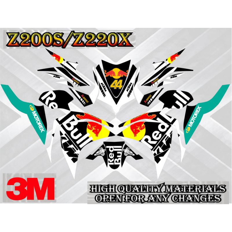 Motorstar z200s/motorstar z200ii/motorstar explorer full body decals ...