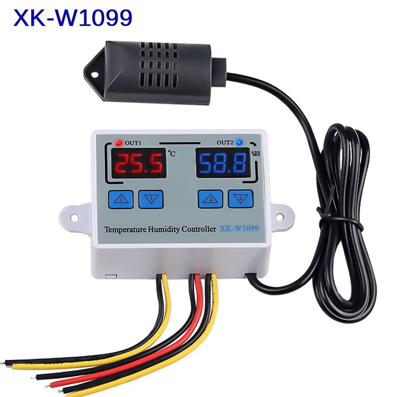 W1099 Dual Digital Thermostat Humidistat Egg Incubator Temperature ...