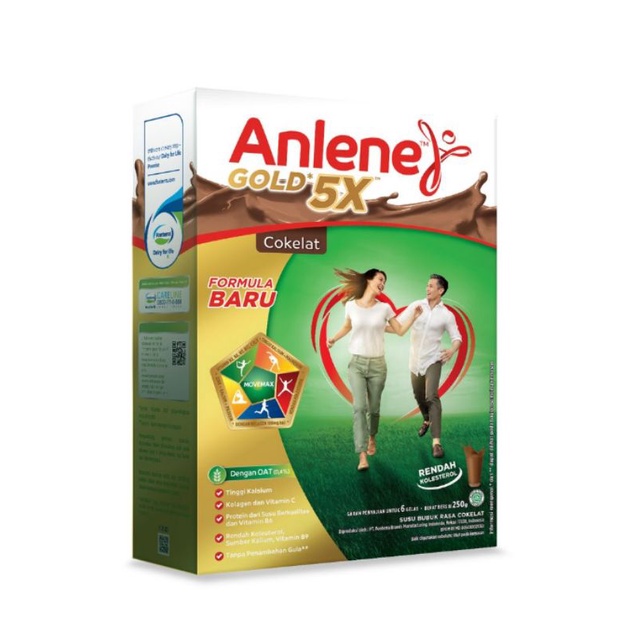 New Anlene Gold Plus Chocolate 5x Adult Milk Powder 240gr New Packaging ...