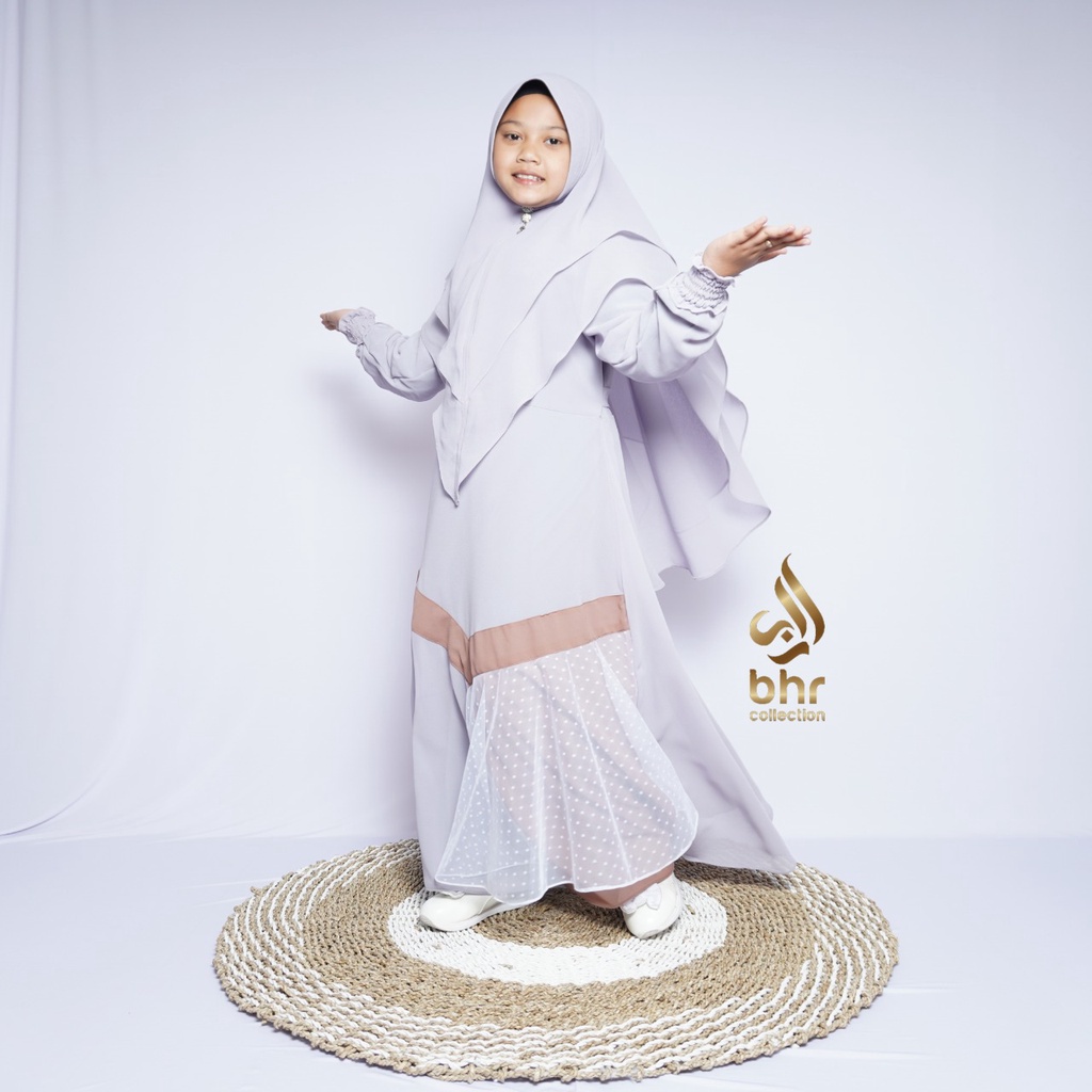 Shari Girls Ceruty Baby Doll Plain Silver Color mix Moca Combination ...