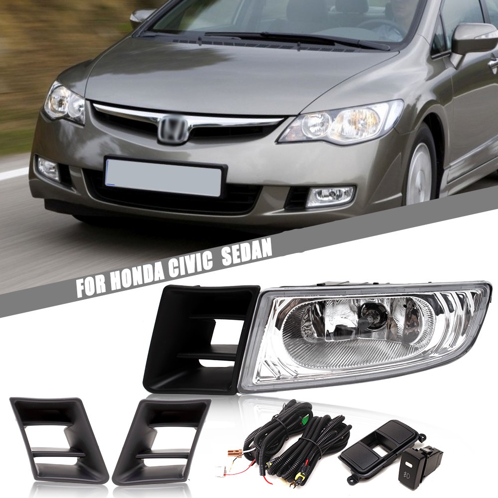 Fog light honda civic fd 06 07 08 09 Waterproof Fog Lamp Fog Light ...