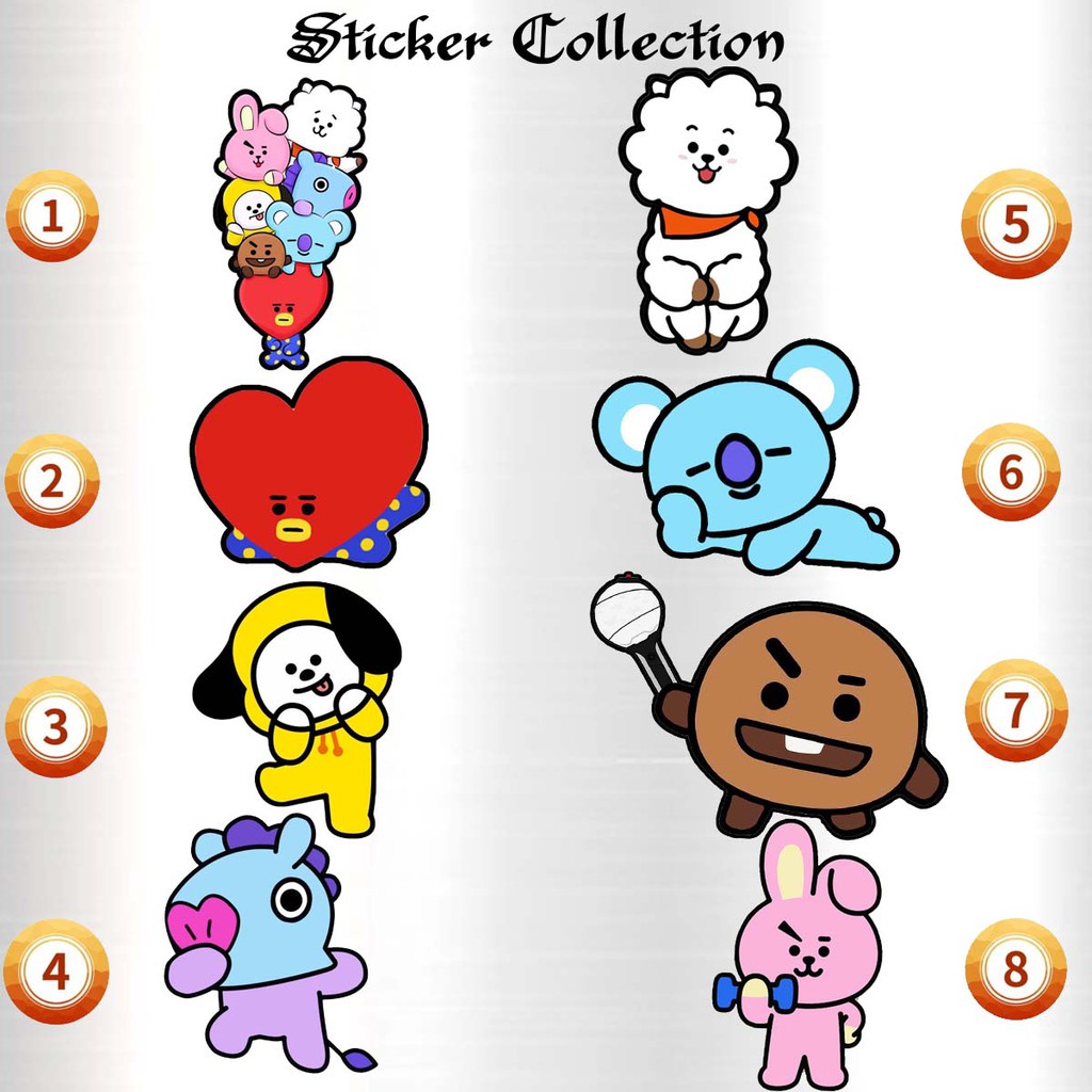 BTS Stickers Decals Water Proof Fade Proof for Motorcycle / Car Sticker ...
