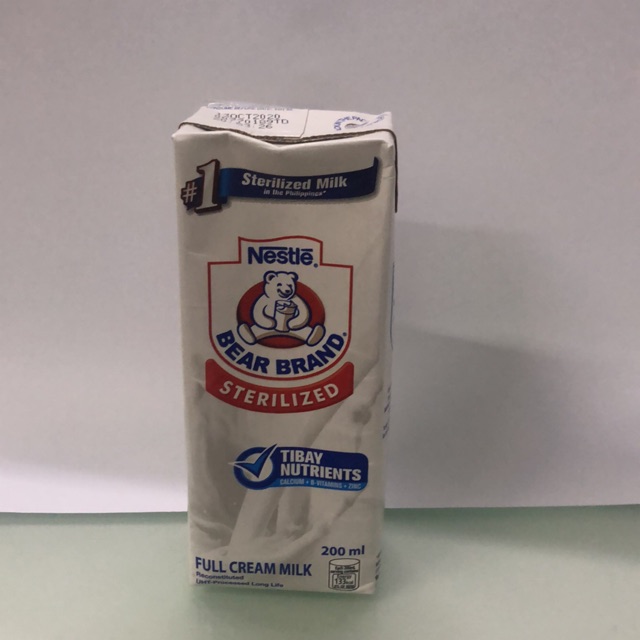Bear Brand Sterilized in ready to drink Beverage Carton 200mL | Shopee ...