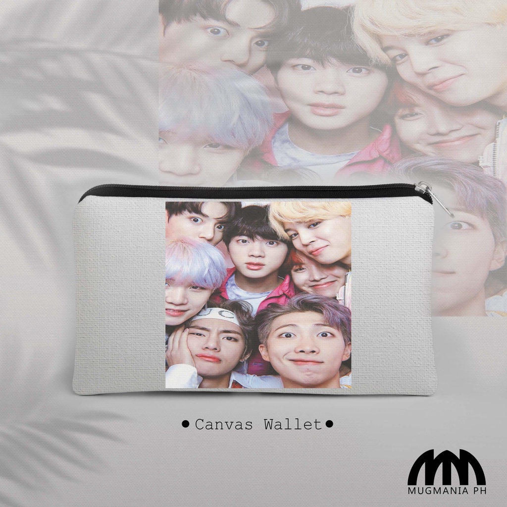 KPOP Canvas Wallet - Mugmania - KPOP Jungkook, V ,Jimin , Jin ,Suga ,RM ...