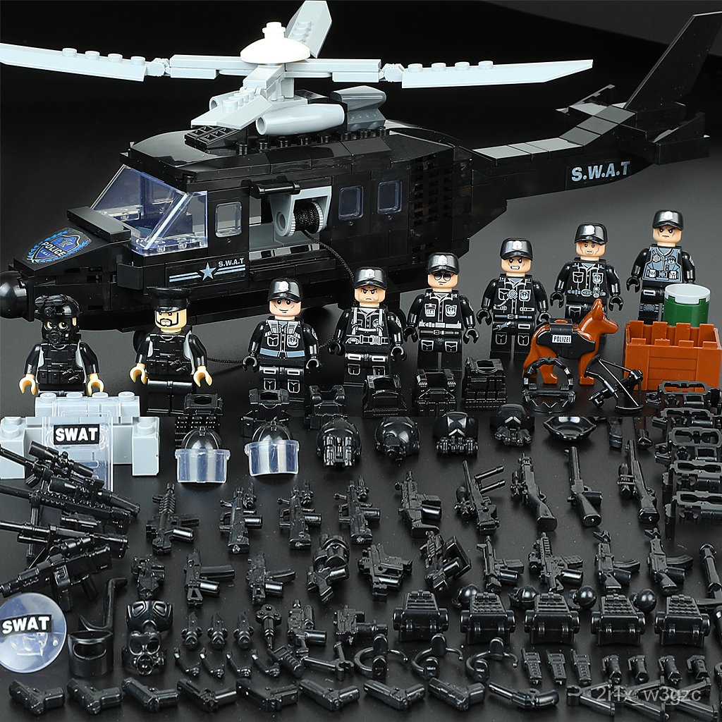 Lego Military Little Man Assembled Model Police Soldier Special Forces ...