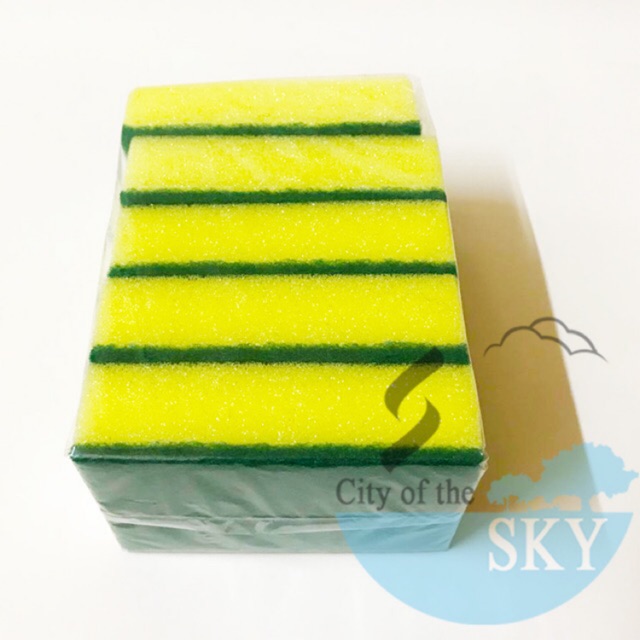 5pcs sponge scourer multipurpose clearing scrub | Shopee Philippines