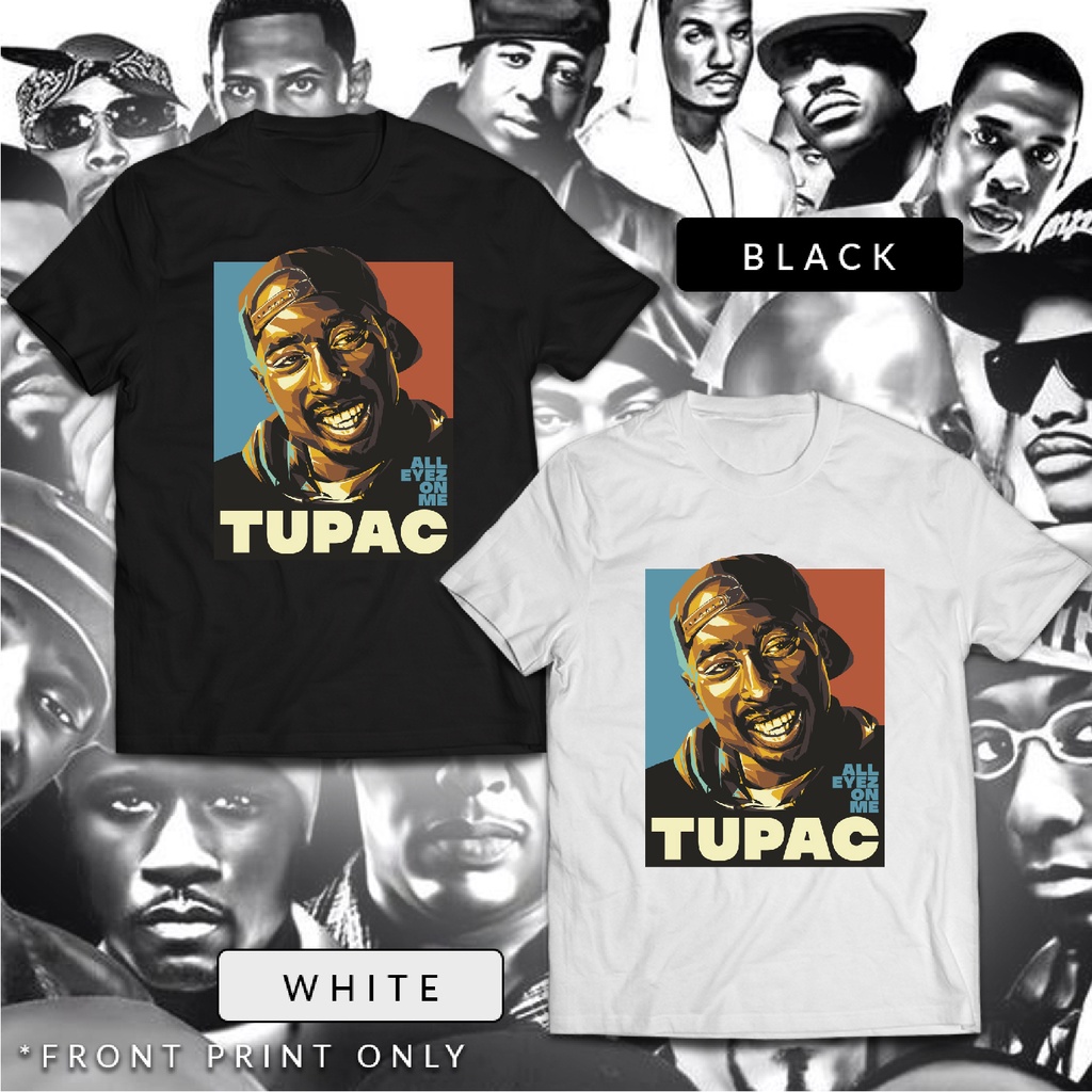 Tupac Shakur 2pac Hip Hop Rap Music Fan Bootleg Tshirt ANYTEE | Shopee ...