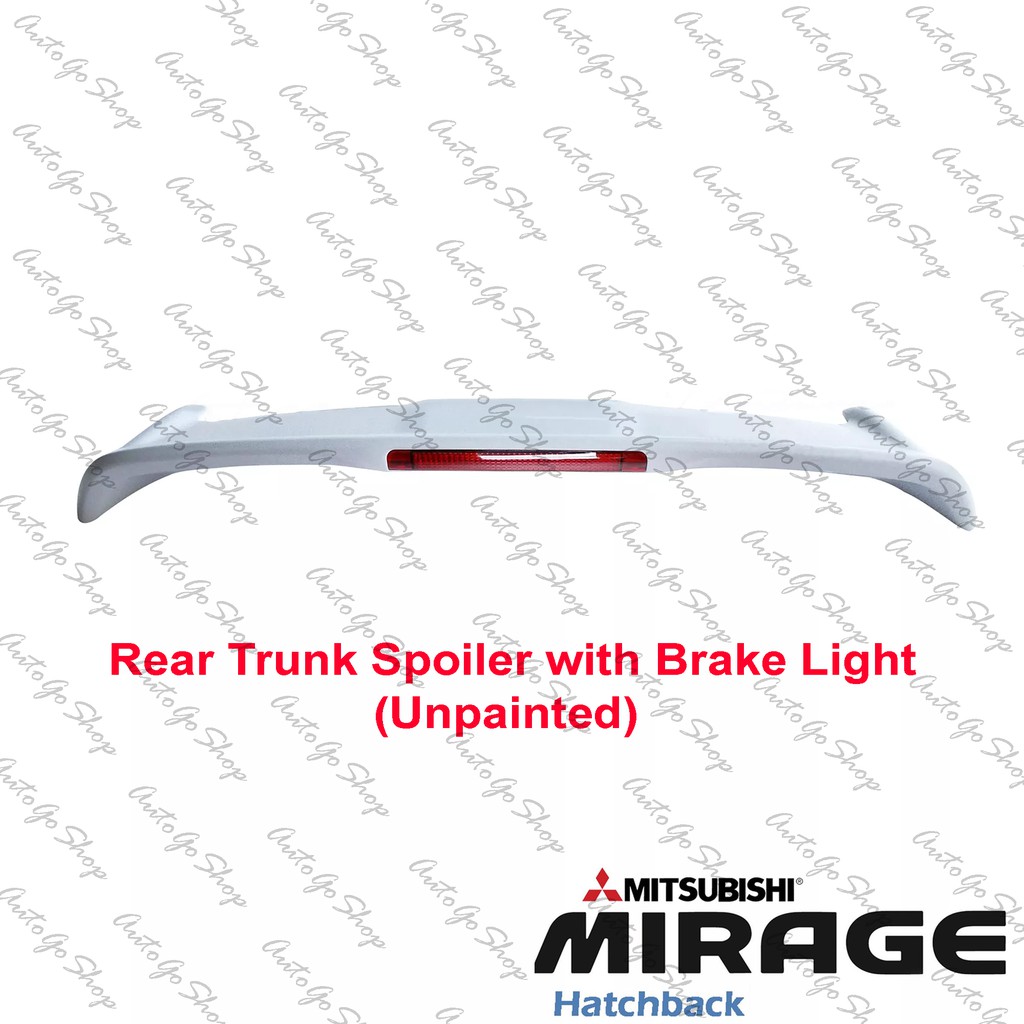 Mitsubishi Mirage Hatchback 2013-2018 Rear Trunk Spoiler with Brake ...