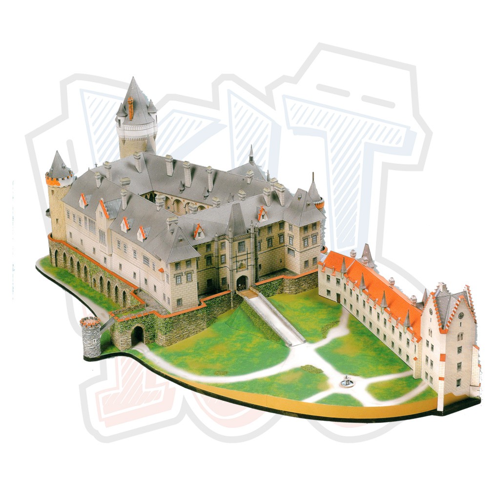Zamek Zleby architectural paper model - Czech Republic | Shopee Philippines