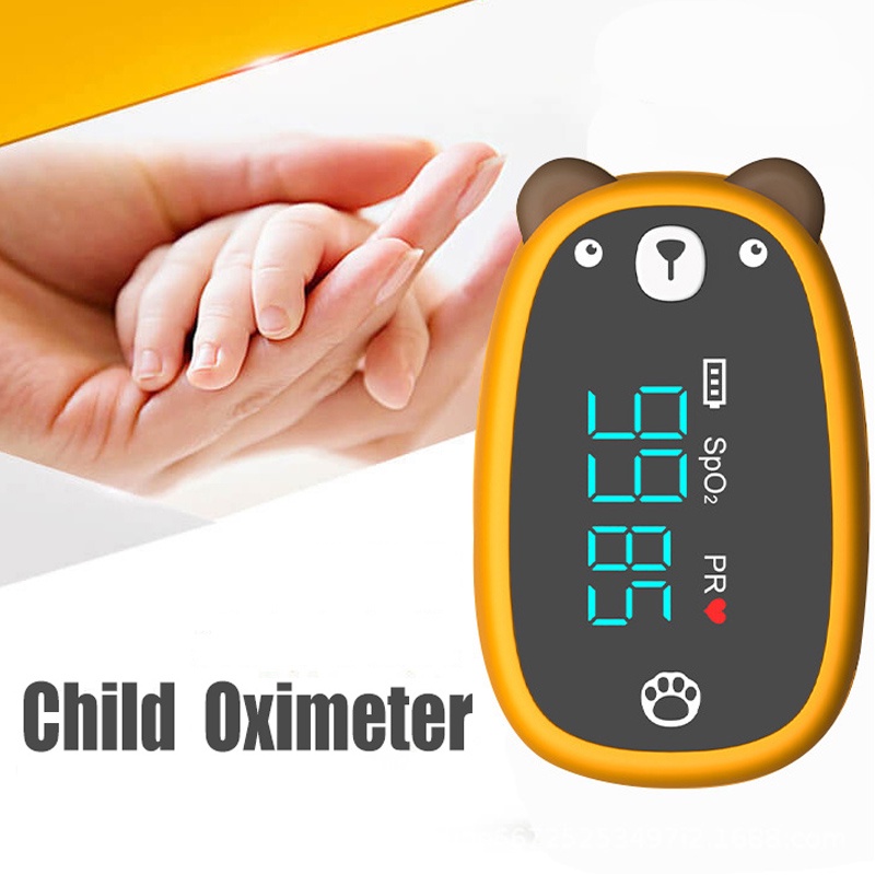 Medical Pulse Oximeter on the Finger Clip Heart Rate Monitor For Kids ...