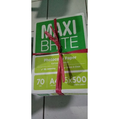 Hvs a4 70 gsm MAXI BRITE Paper | Shopee Philippines