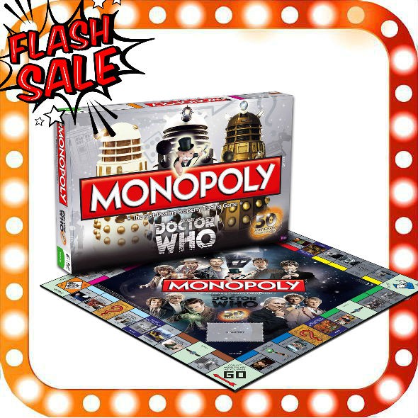 ⚡Monopoly Doctor Who 50th Anniversary Collector's Edition Board Game ...
