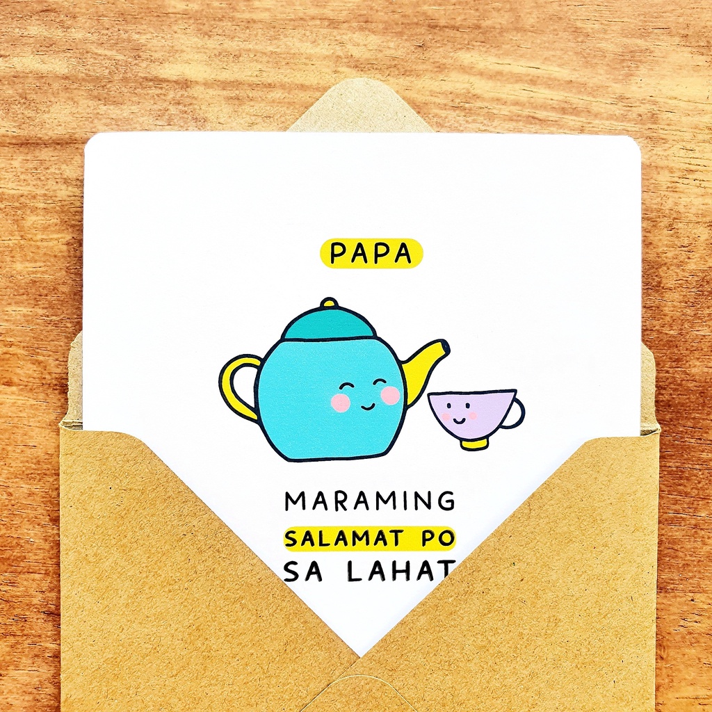 TAGALOG Father's Day Card Birthday Card Father Papa Daddy Dad Tatay ...