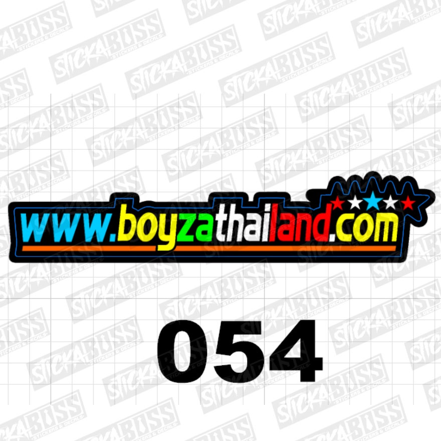 THAI STICKERS (VINYL GLOSSY PRINTED) [SOLD PER PIECE]【010】( LAMINATED ...