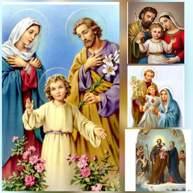 Scripture (A4 SIZE LAMINATED) The Holy Family Poster Wall Home Decor A4 ...