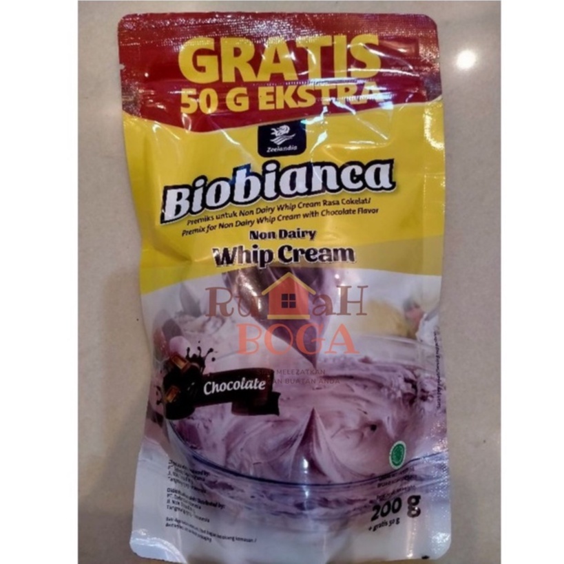 Zeelandia BIOBIANCA Non Dairy Whip Whipped Cream Cream Powder 200gr 200 ...