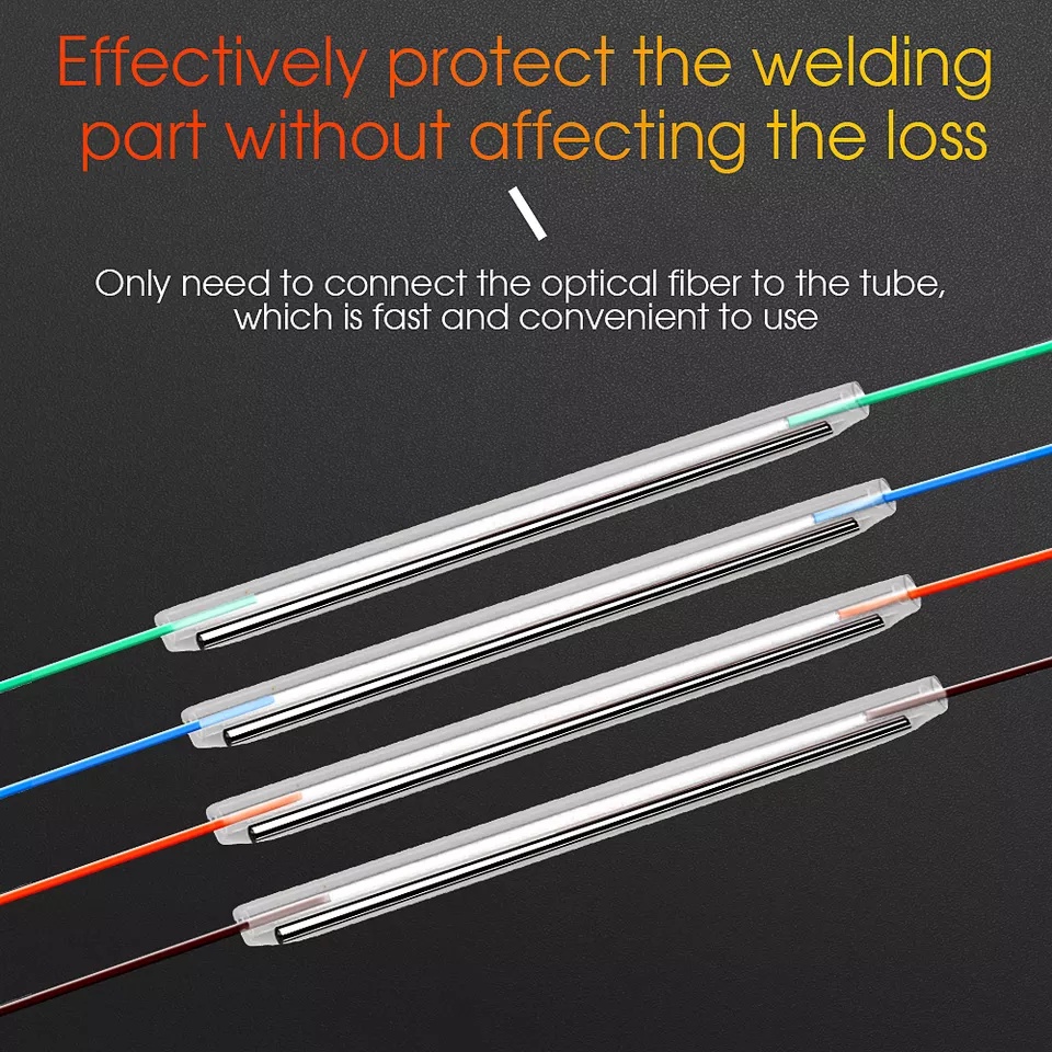 1000pcs 60MM Heat Shrinkable Optic Fiber Splice Fusion Protection Tube ...