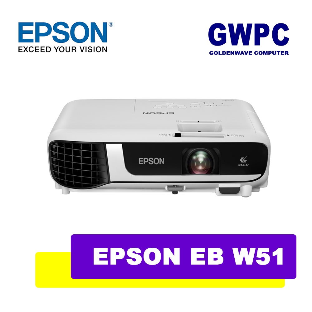 Epson EB-W51 WXGA 3LCD Projector | Shopee Philippines