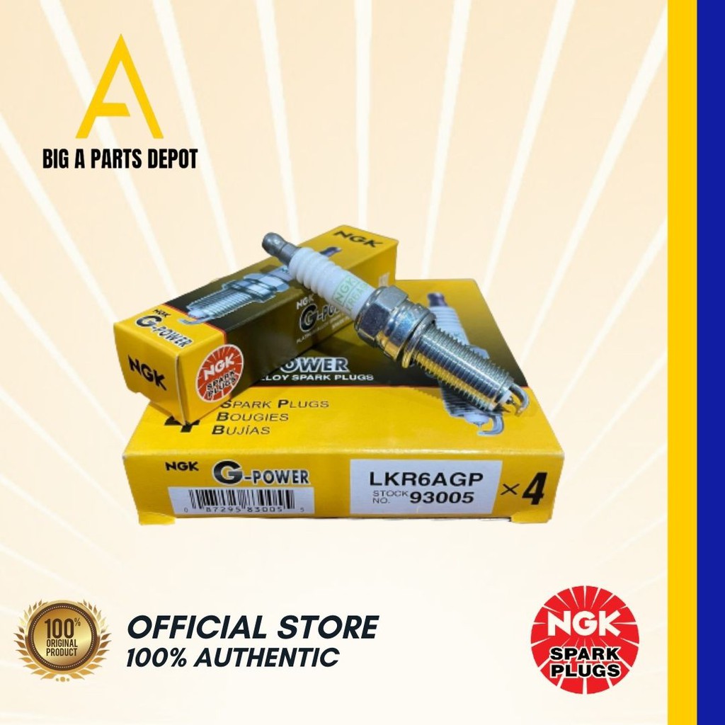 NGK Original LKR6AGP G-Power Platinum Spark Plug for Toyota Wigo, 4pcs ...