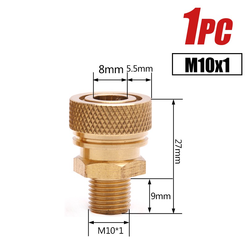 High Pressure Quick Connector Fittings Stainless Steel 8MM M10x1 ...