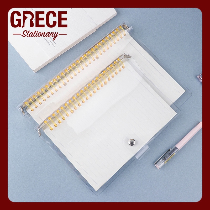Soft clear colored binder with loose leaf A5 B5 20 holes/ 26 holes ...
