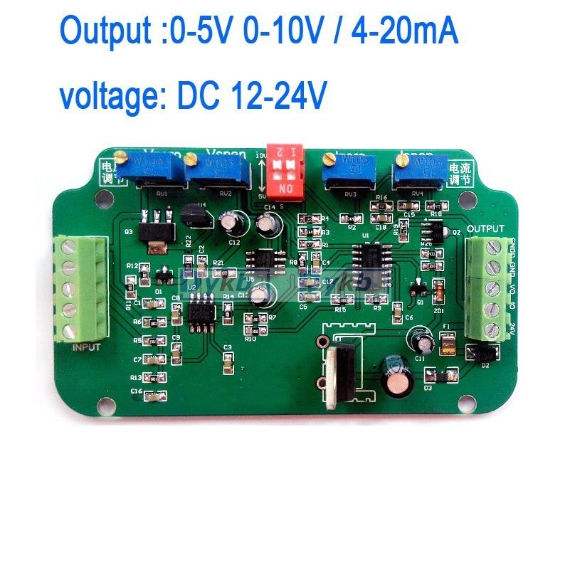 0-5V 0-10V 4-20MA Load Cell sensor Amplifier Weighing Transmitter voltage current converter ...