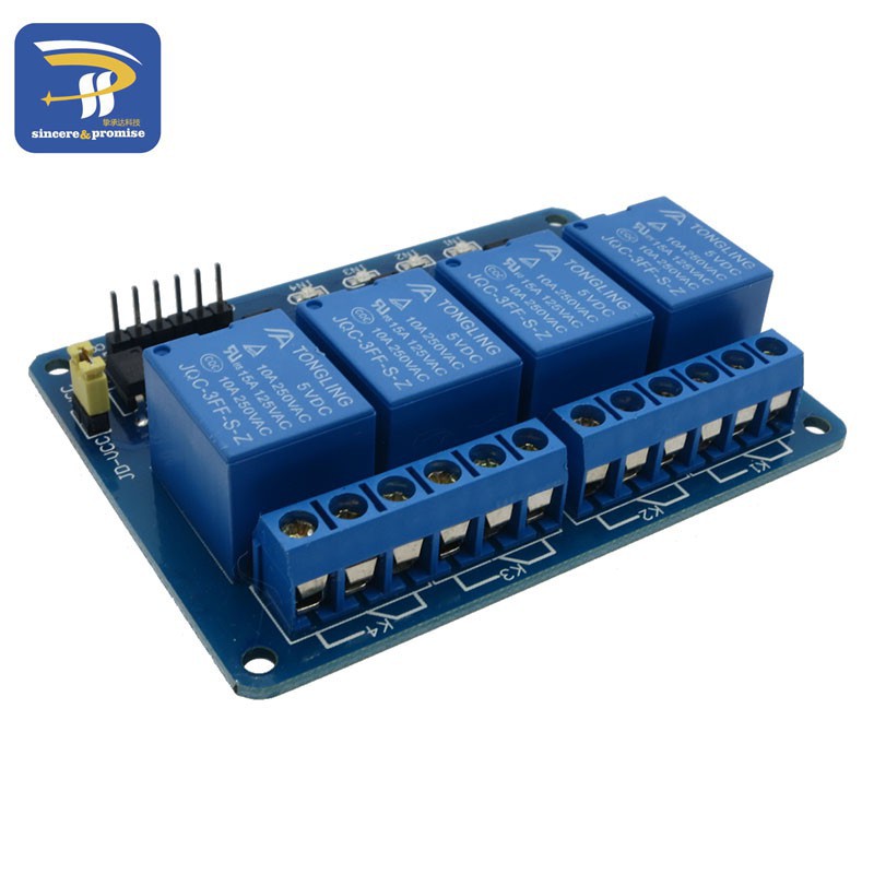 4 channel relay module 4-channel relay control board with optocoupler ...