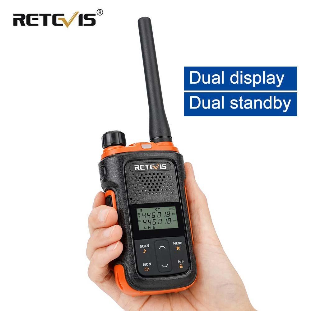 Retevis Walkie Talkie Long Range Mini Two-way FM Radio RB627B Walkie ...