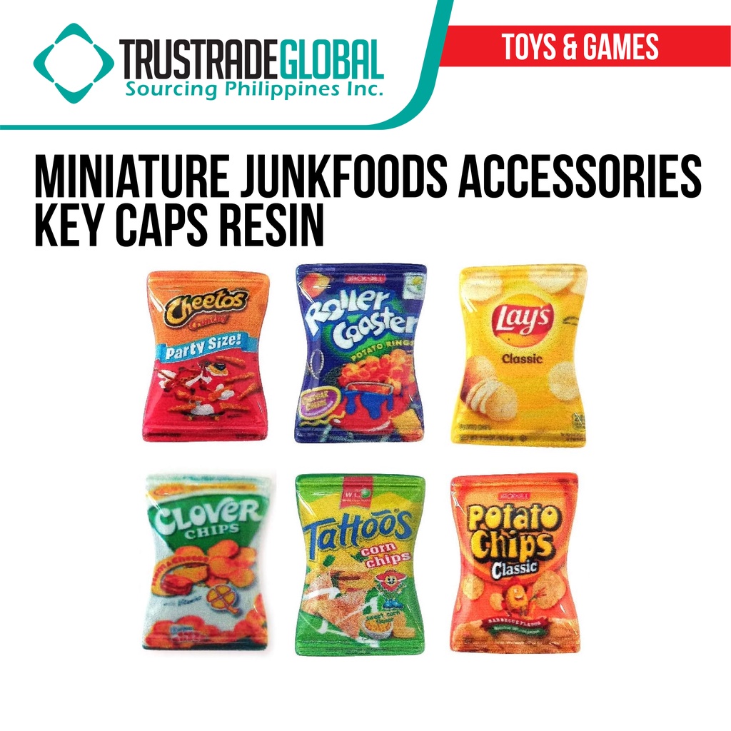 Cute Artisan Junkfood Resin Keycaps / Miniature Junkfoods / Filipino ...
