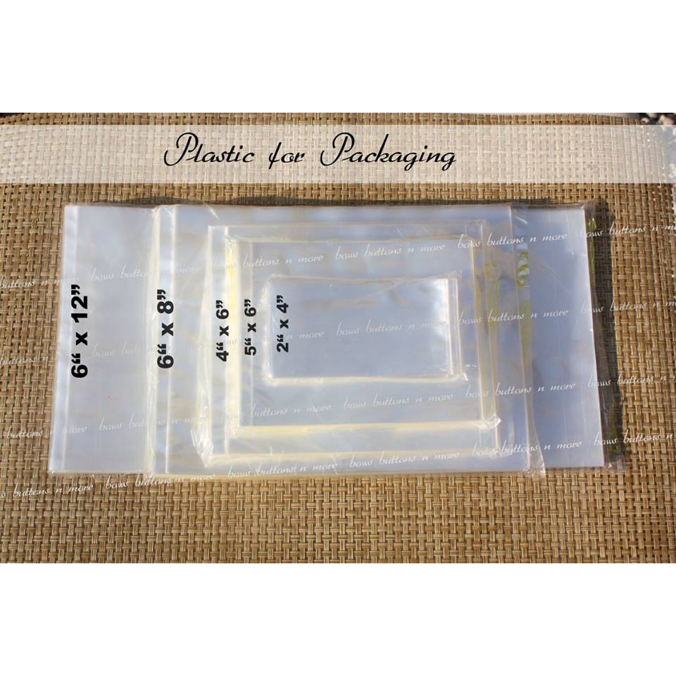 Clear Plastic Packaging per pack (100 pieces) | Shopee Philippines