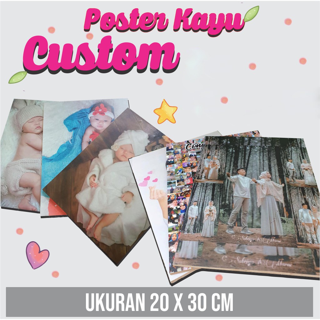 [CUSTOMABLE] Wooden Poster Walldecor Wall Decoration PHOTO PRINTING ...