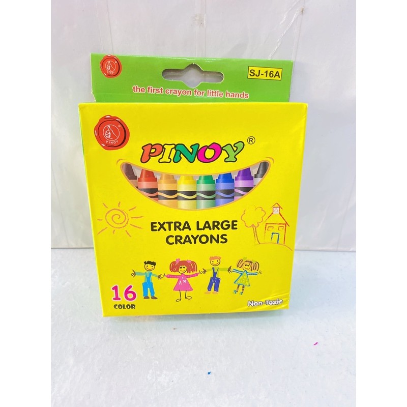 Pinoy Extra Large Crayons /16 colors | Shopee Philippines