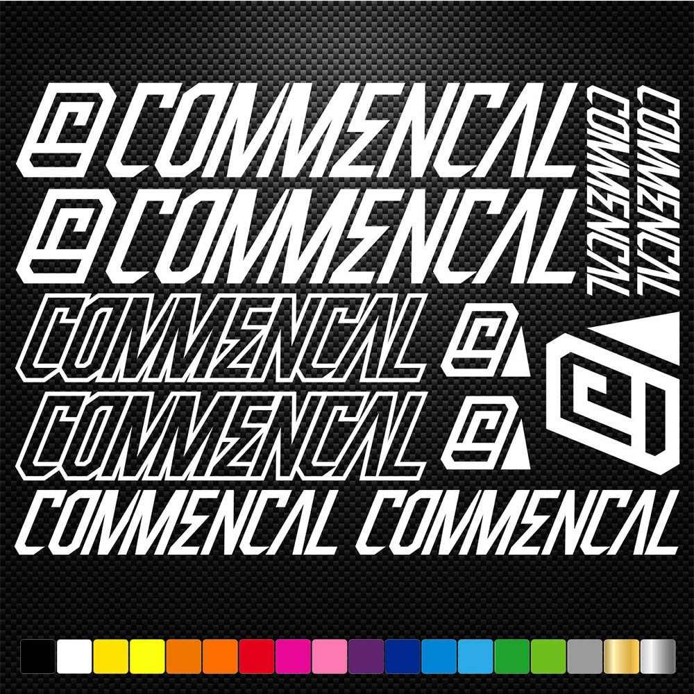 Compatible Commencal Vinyl Stickers Sheet Bike Frame Cycling Bicycle ...