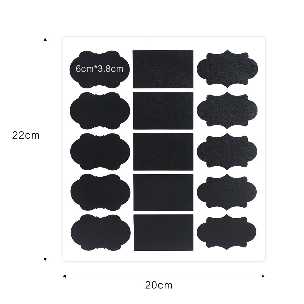 Multiple Styles Black Mini Memo Stickers/Kitchen Jar Bottle Office ...