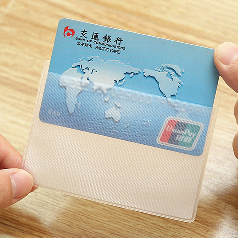 Waterproof Transparent Card Holder Plastic Card id Holders Case To ...