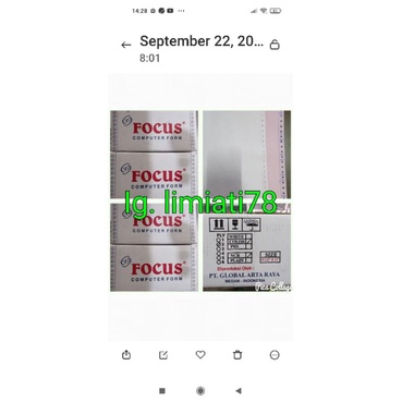 Continuous Form Focus Paper 9 1/2 x 11 (2 ply) | Shopee Philippines
