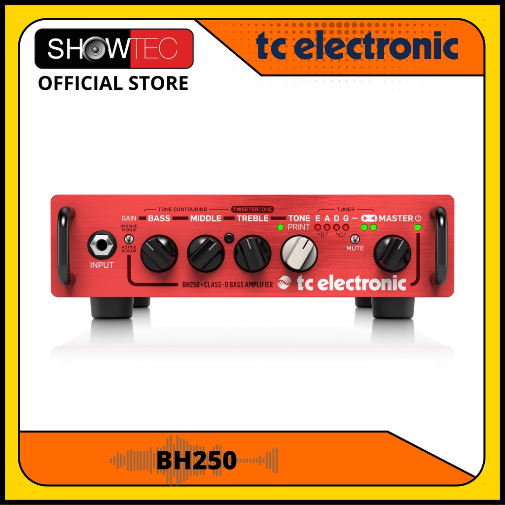 TC Electronic BH250 250 Watt Micro Bass Head with TonePrint ...