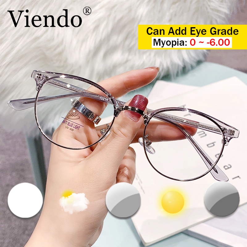 Anti Radiation Eye Graded Glasses For Women Men Round Anti Blue Light ...