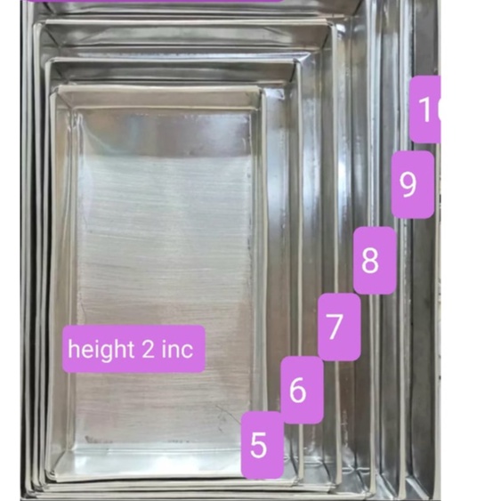 STANDARD RECTANGLE PAN (PM FOR CUSTOMIZE) | Shopee Philippines