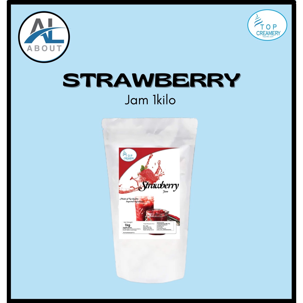 TOP Creamery Strawberry Jam 1kg | Shopee Philippines