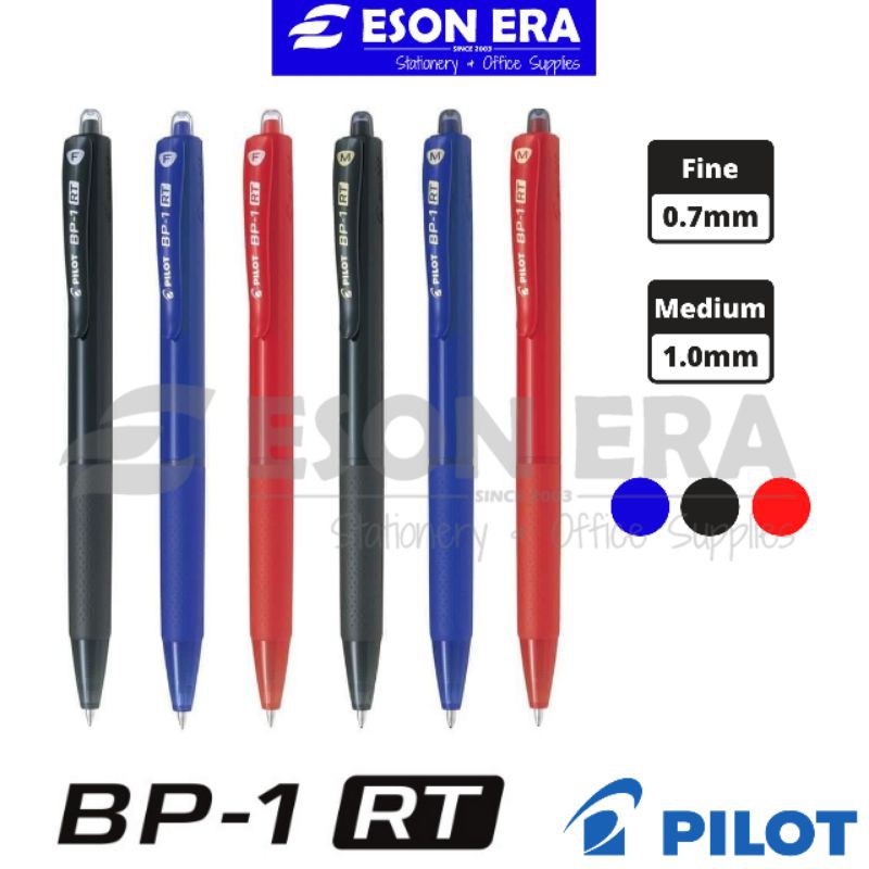Pilot BP-1 RT Rectratable Ball Pen Fine / Medium | Shopee Philippines