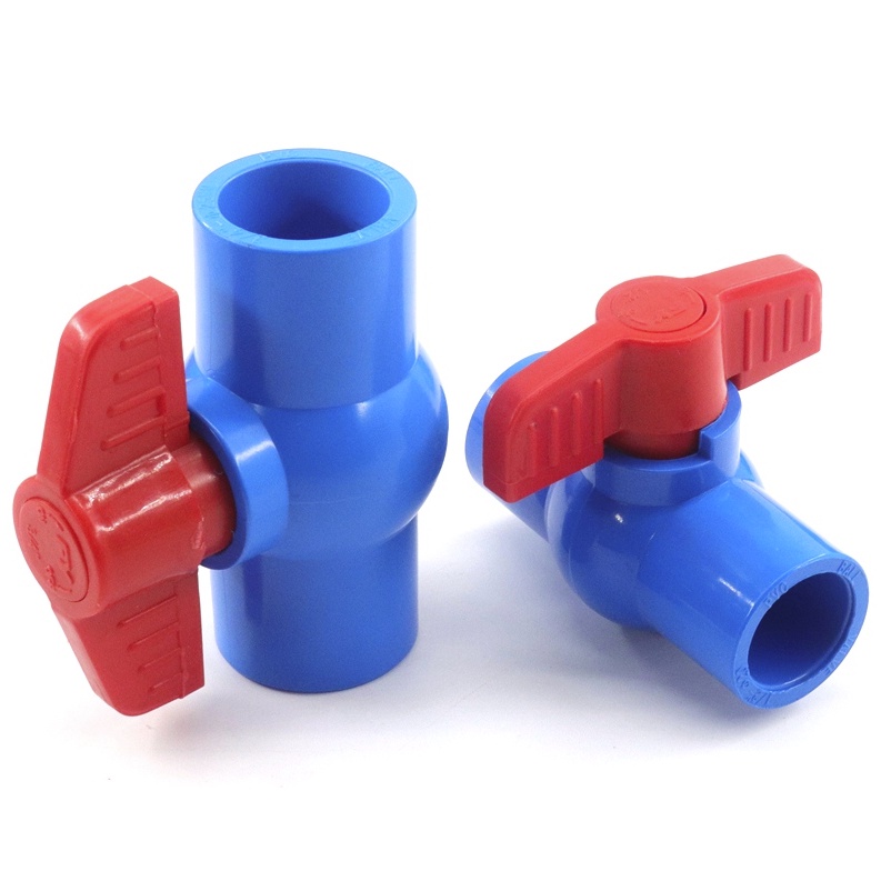 PVC Ball Valve Blue Plumbing Fixtures Gate Valves 1/2" | Shopee Philippines