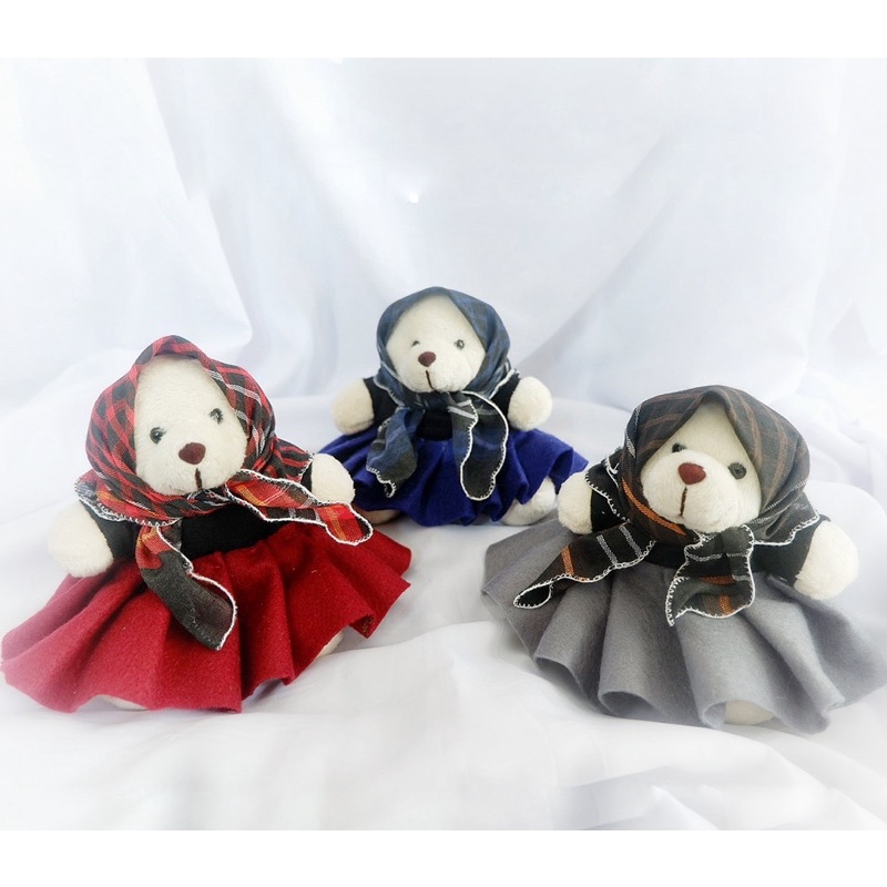 12CM TEDDY BEAR HIJAB DOLL / EID EDITION BEAR / Eid Al-Fitr MUSLIM ...