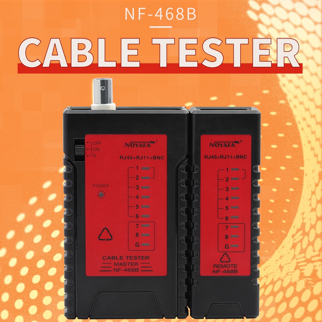 NF-468B Network Cable Tester RJ45 RJ11 BNC Cable Tracker Network Lan ...